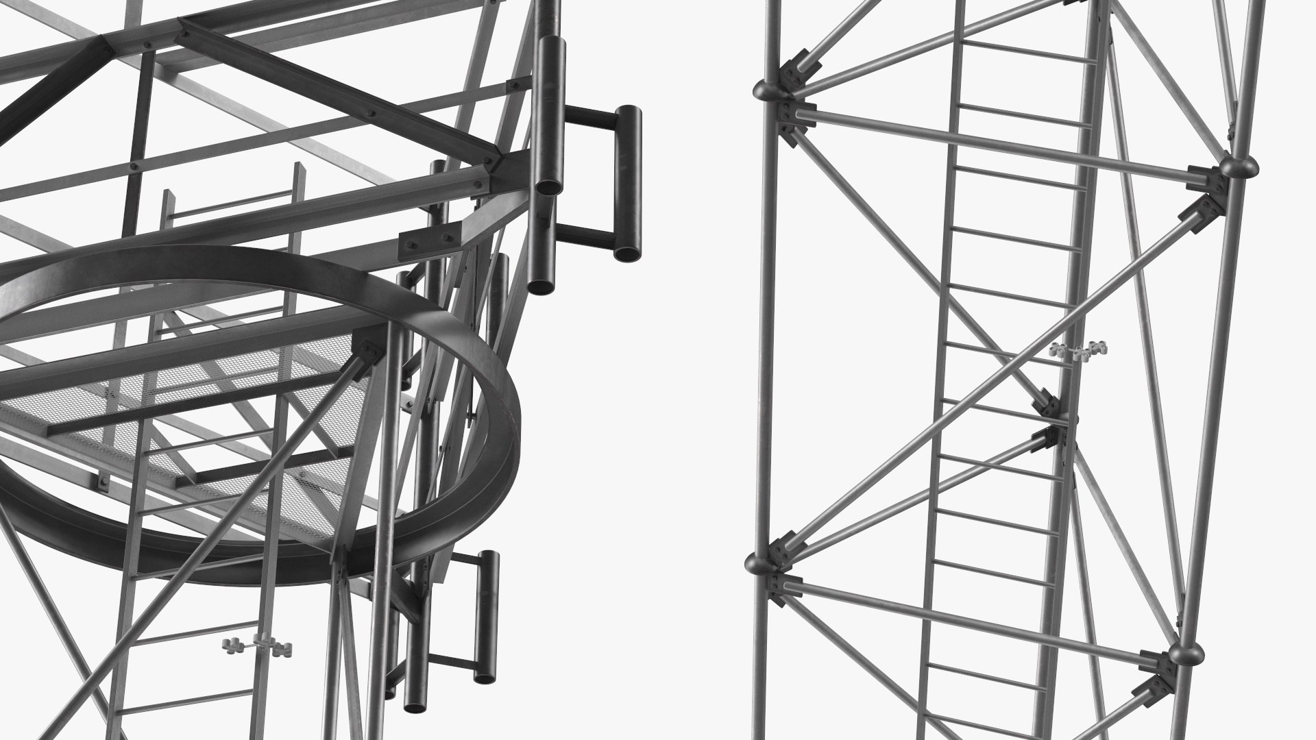 Observation Tower On Roof 3D Model - TurboSquid 2274485