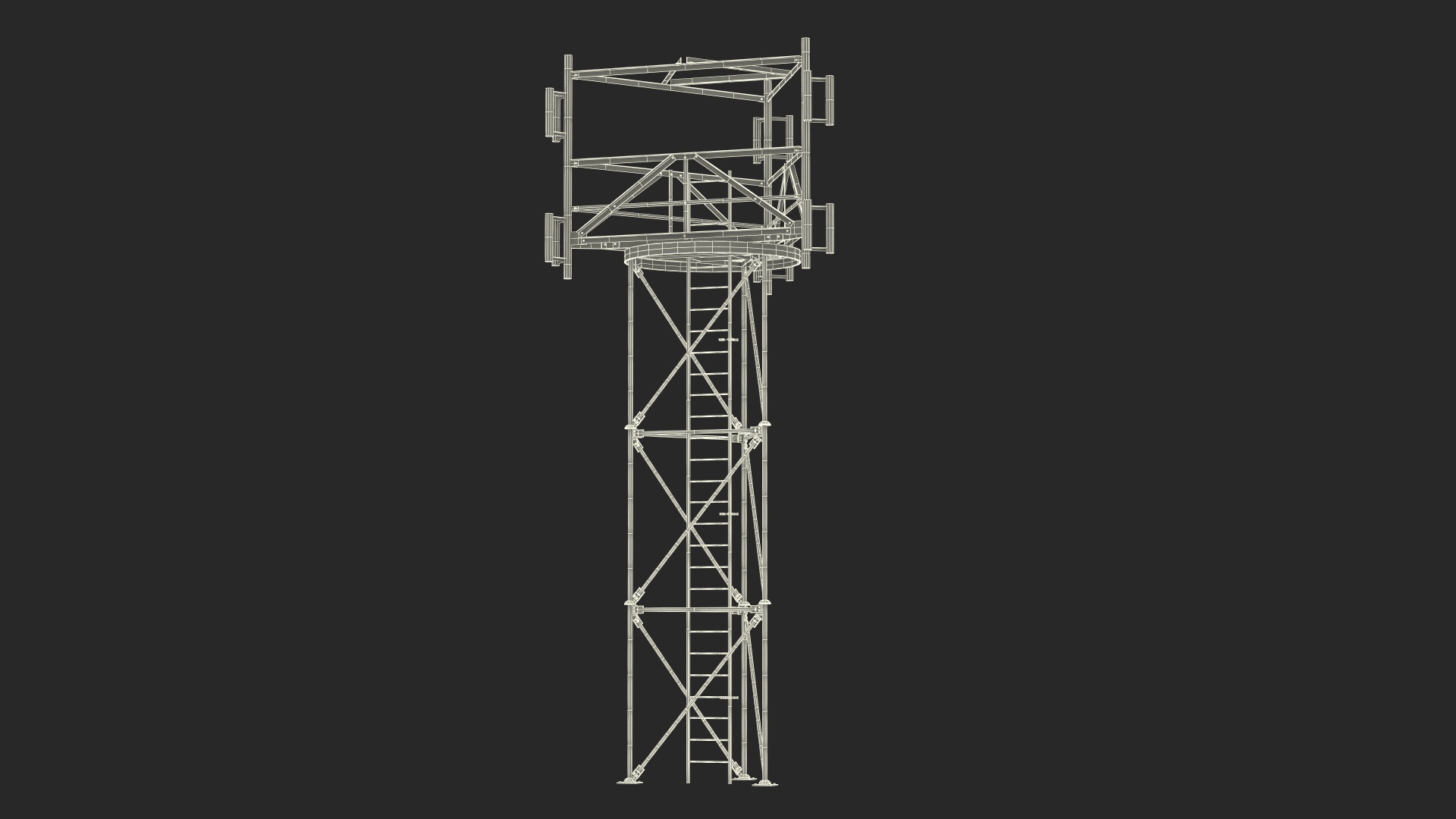 Observation Tower On Roof 3D Model - TurboSquid 2274485