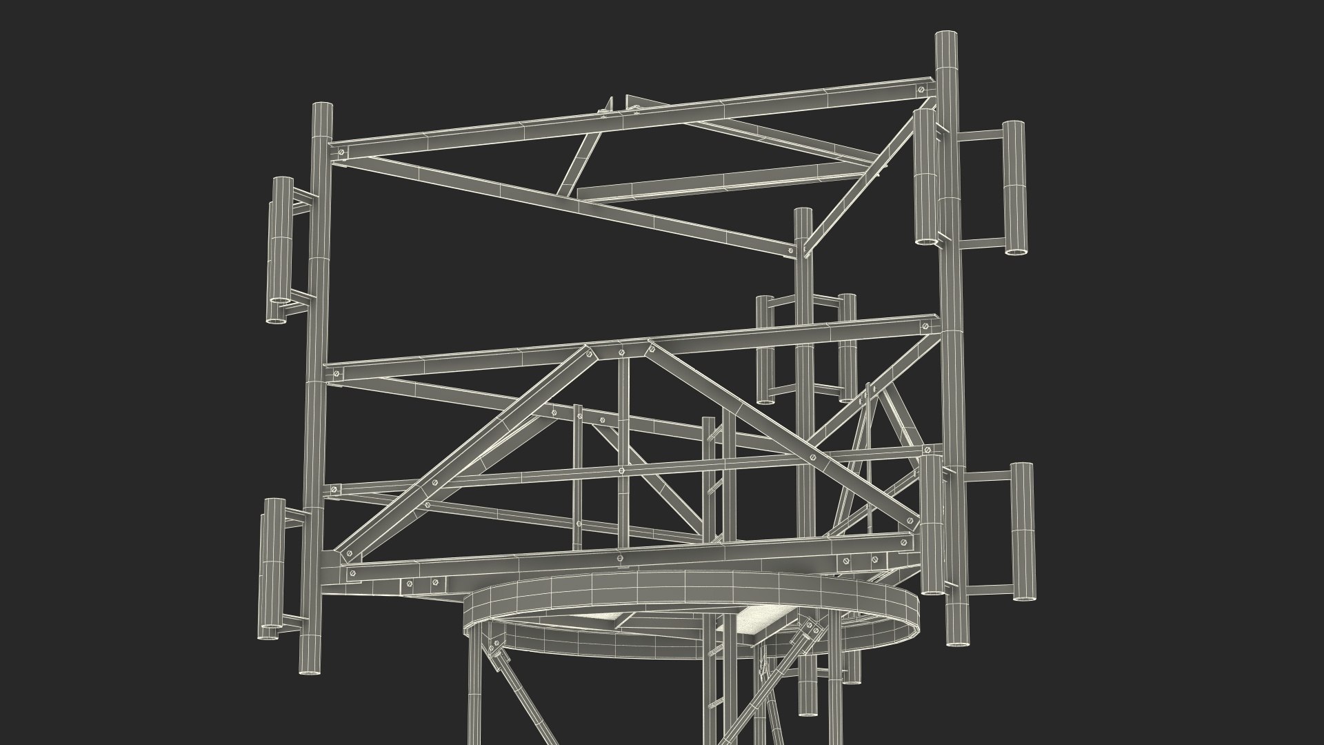 Observation Tower On Roof 3D Model - TurboSquid 2274485