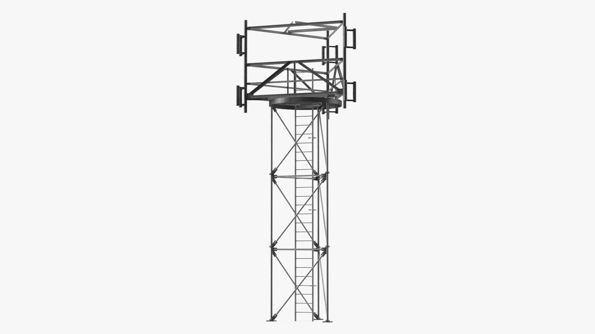 Observation Tower On Roof 3D Model - TurboSquid 2274485