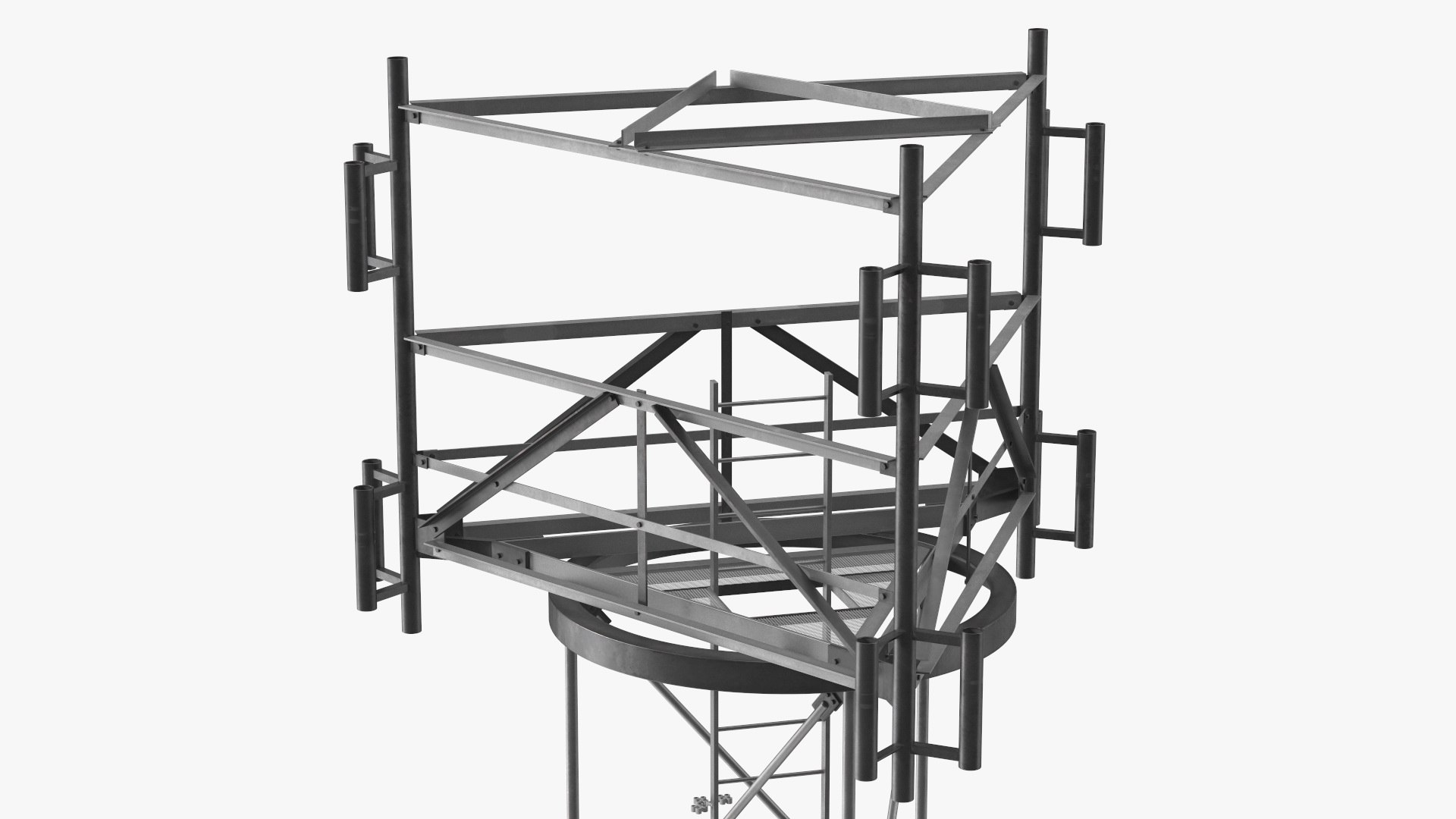 Observation Tower On Roof 3D Model - TurboSquid 2274485