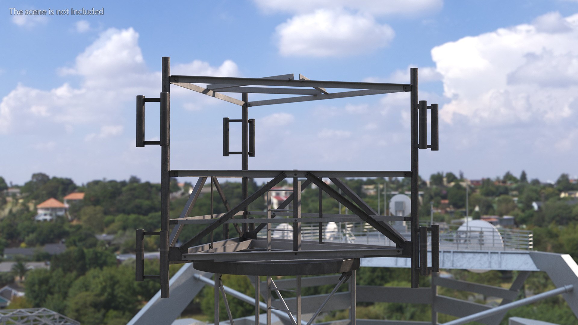 Observation Tower On Roof 3D Model - TurboSquid 2274485
