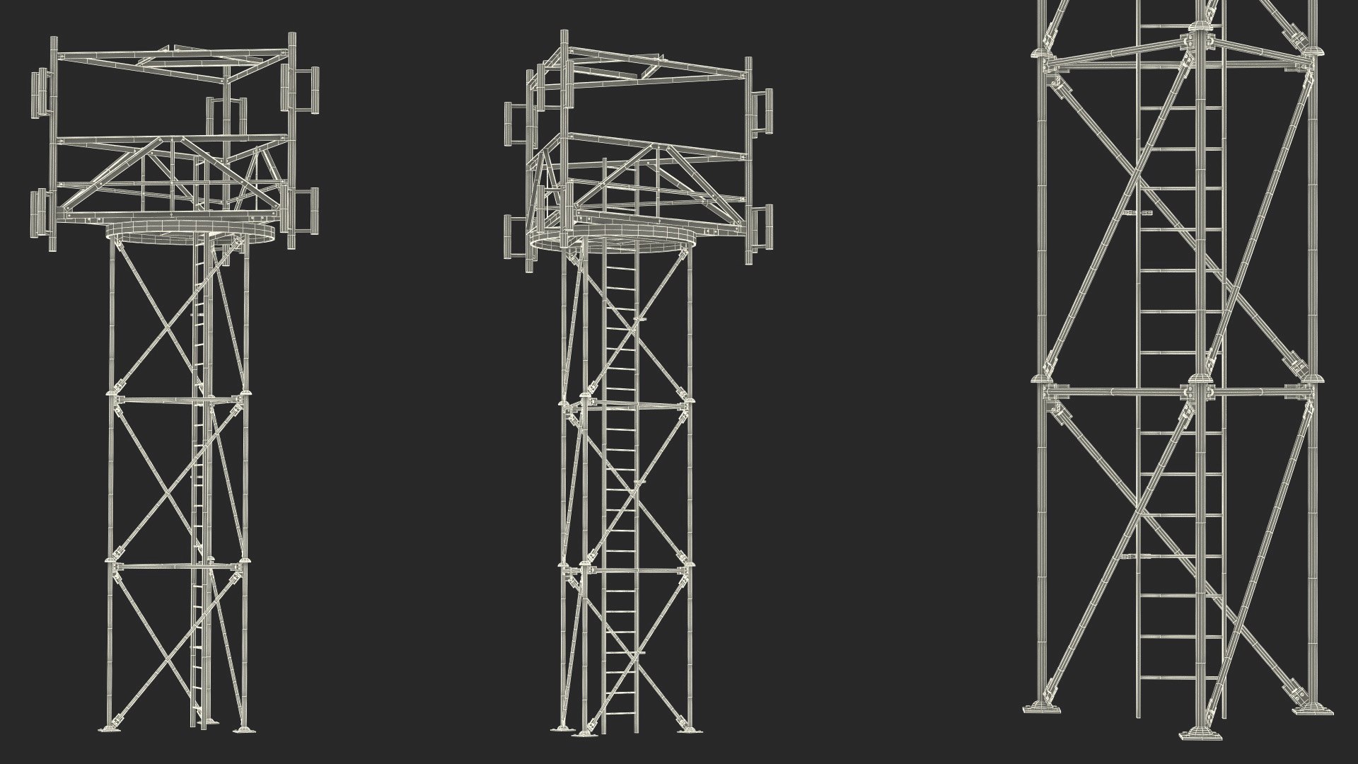 Observation Tower On Roof 3D Model - TurboSquid 2274485