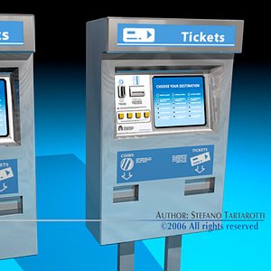 Ticket Machine 3D Models for Download | TurboSquid