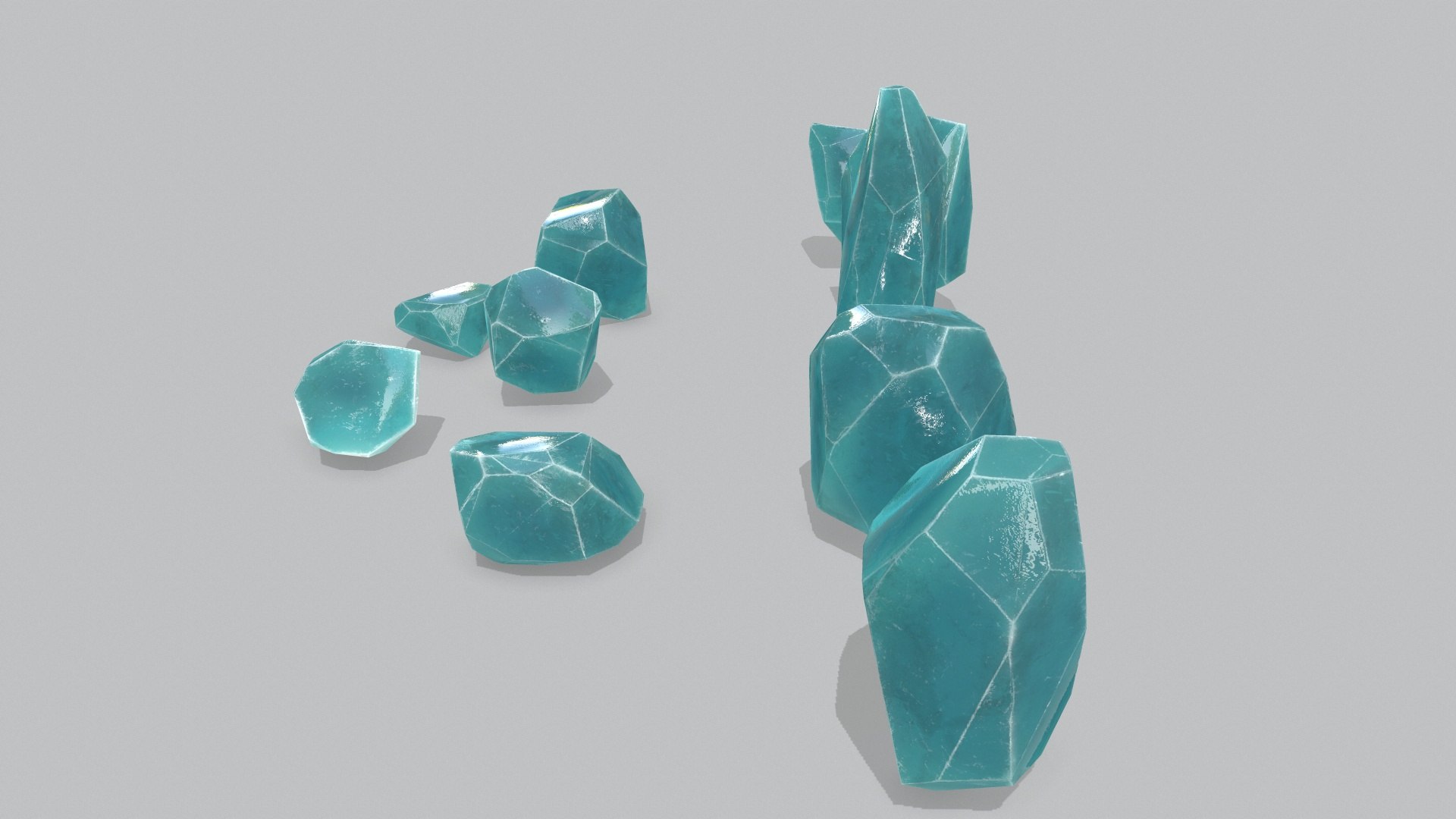 3D Model Crystal Set - TurboSquid 2186526