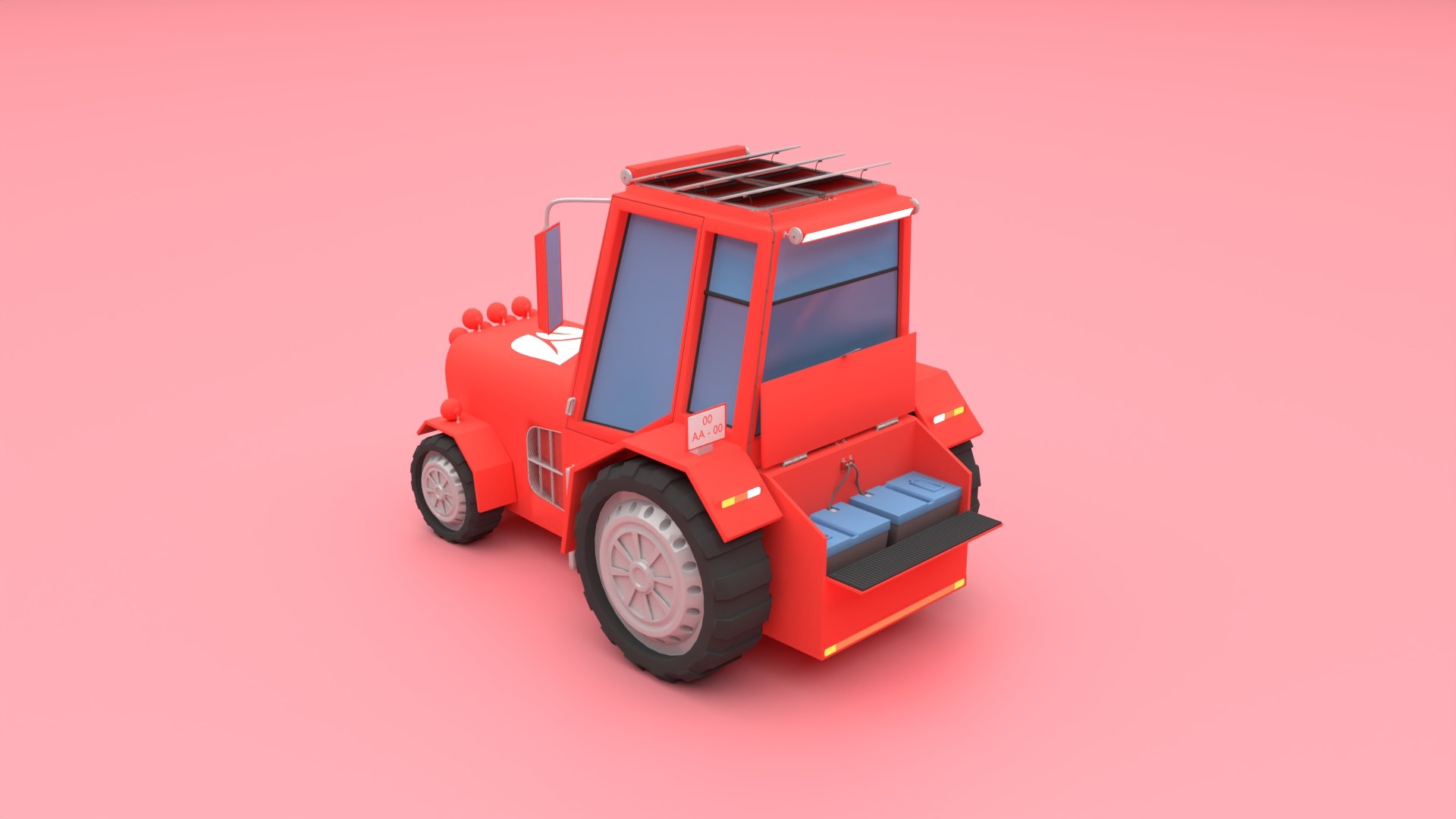 3D Rigged Farming Tractor - TurboSquid 2201273