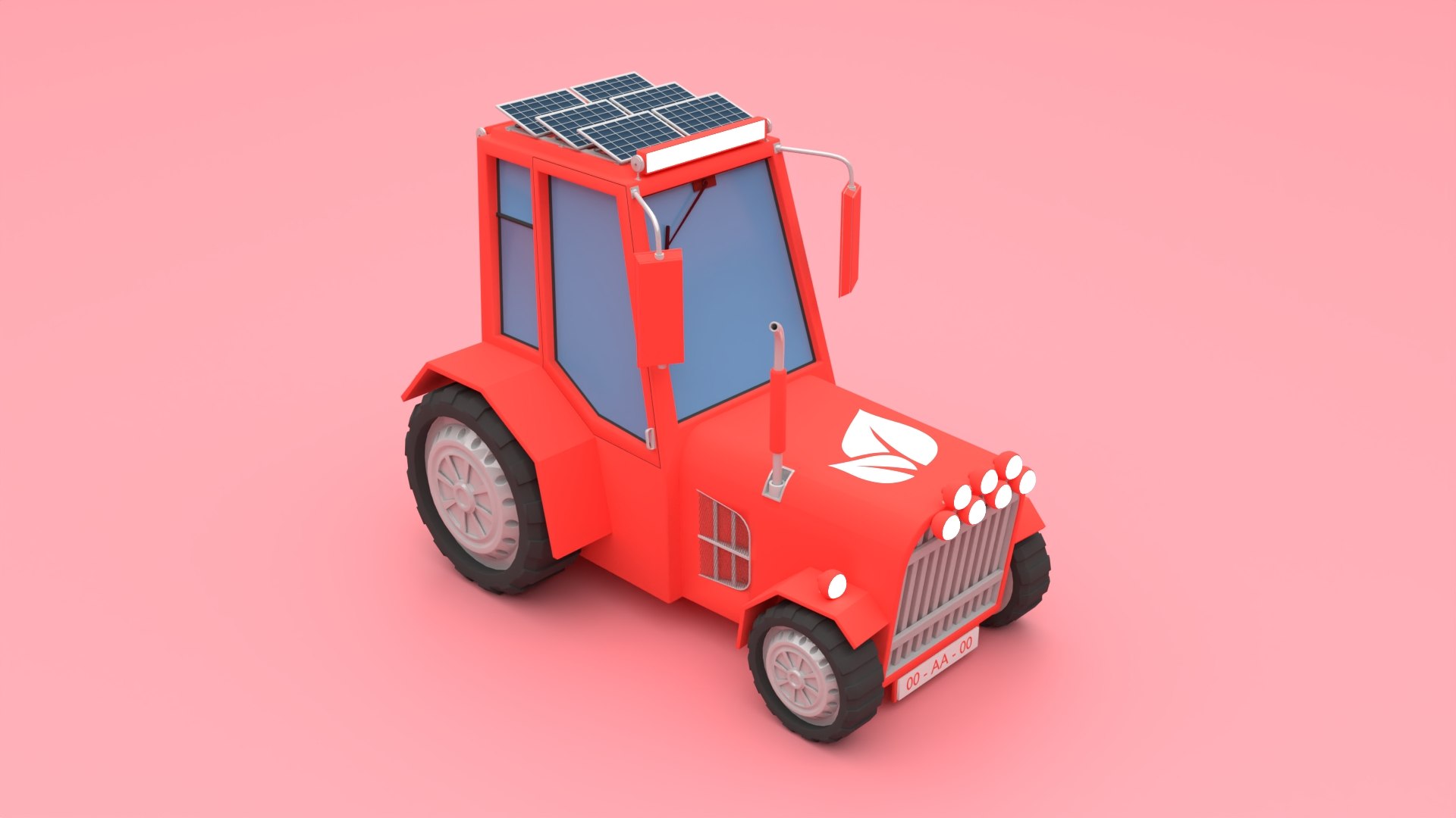 3D Rigged Farming Tractor - TurboSquid 2201273