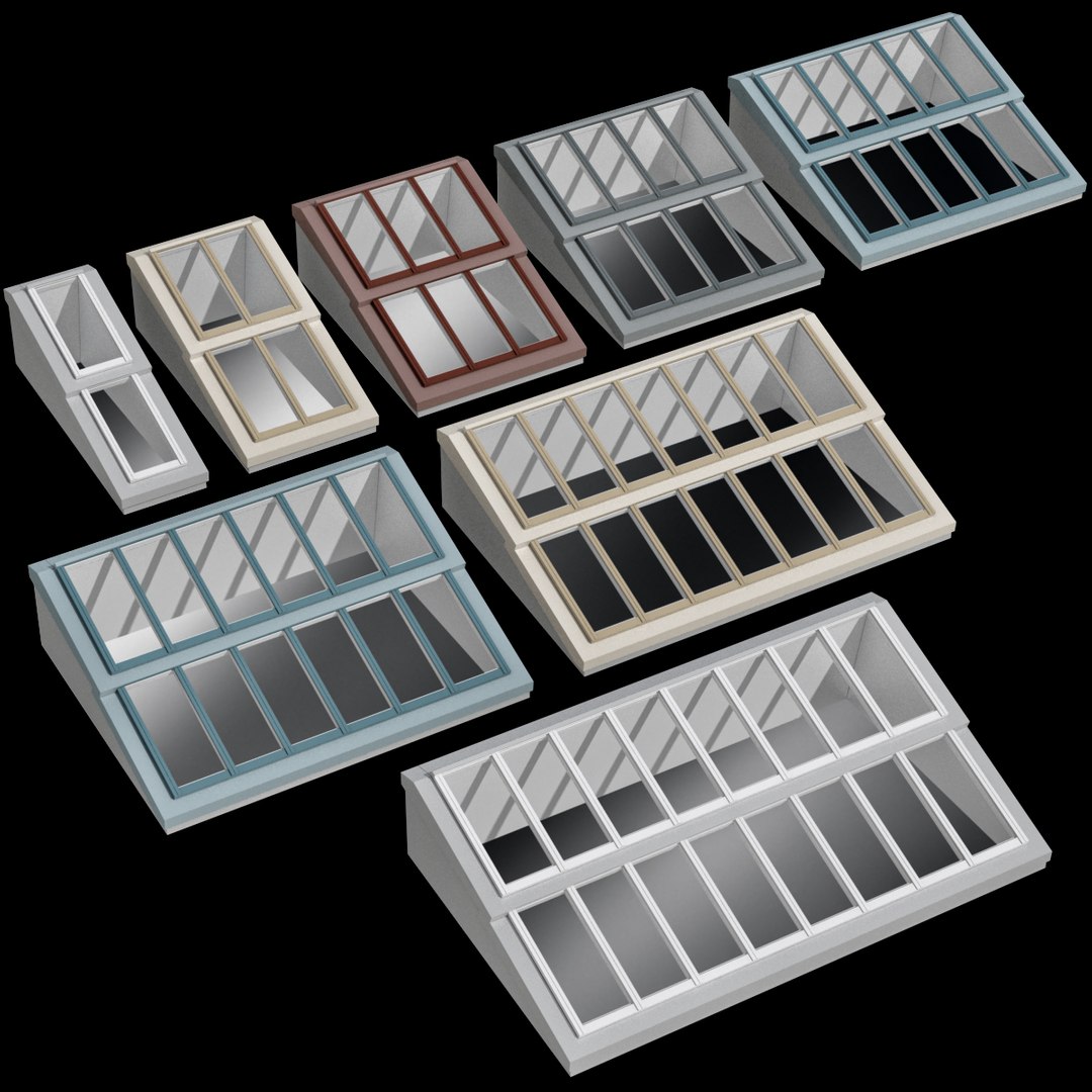Modular roof window dormer skylight rooflight3Dモデル - TurboSquid 1912112