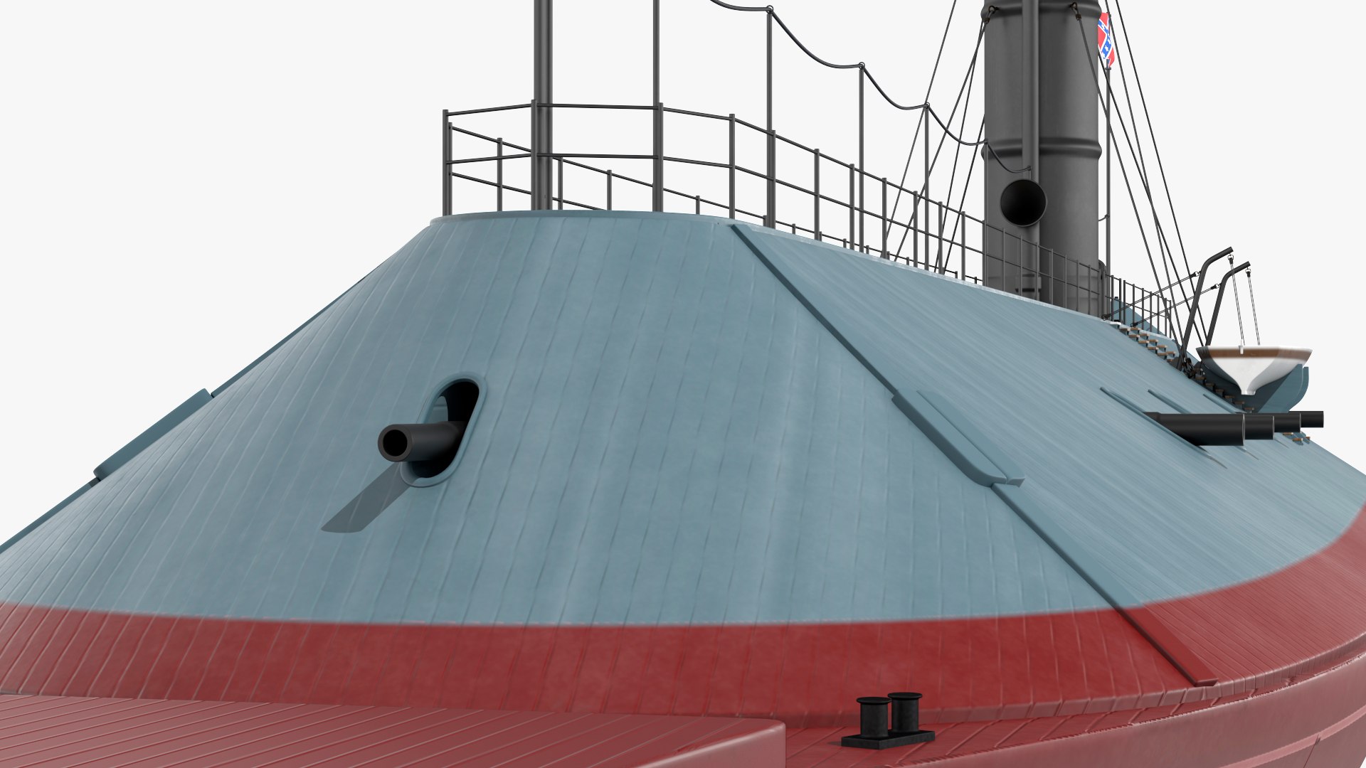 Confederate Navy Ship CSS Virginia 3D Model - TurboSquid 2252246