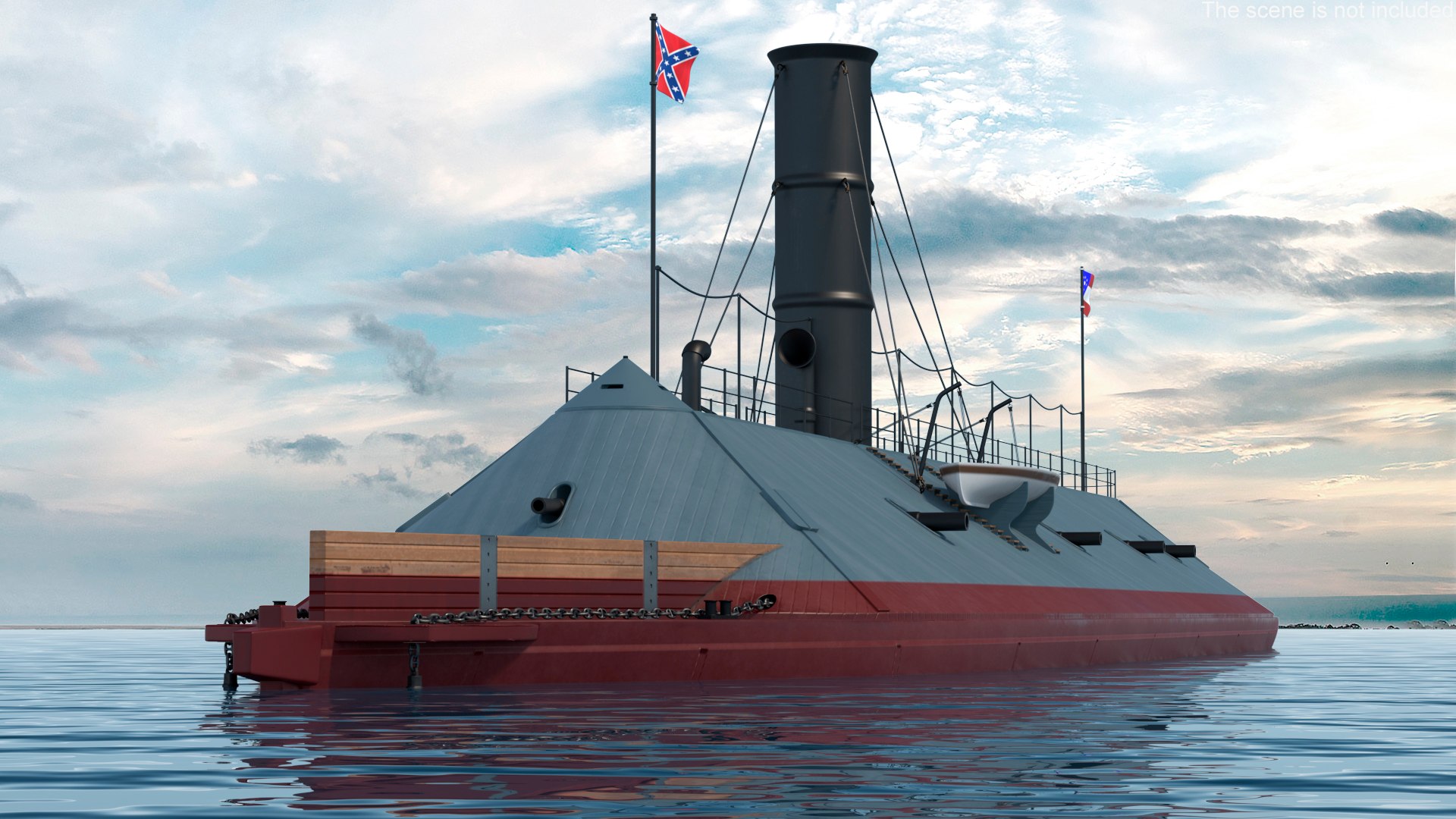 Confederate Navy Ship CSS Virginia 3D Model - TurboSquid 2252246