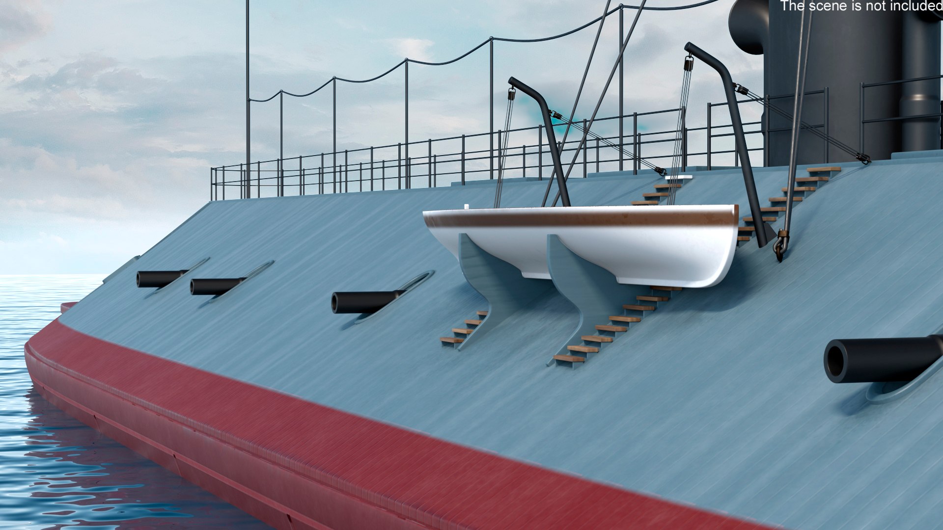 Confederate Navy Ship CSS Virginia 3D Model - TurboSquid 2252246