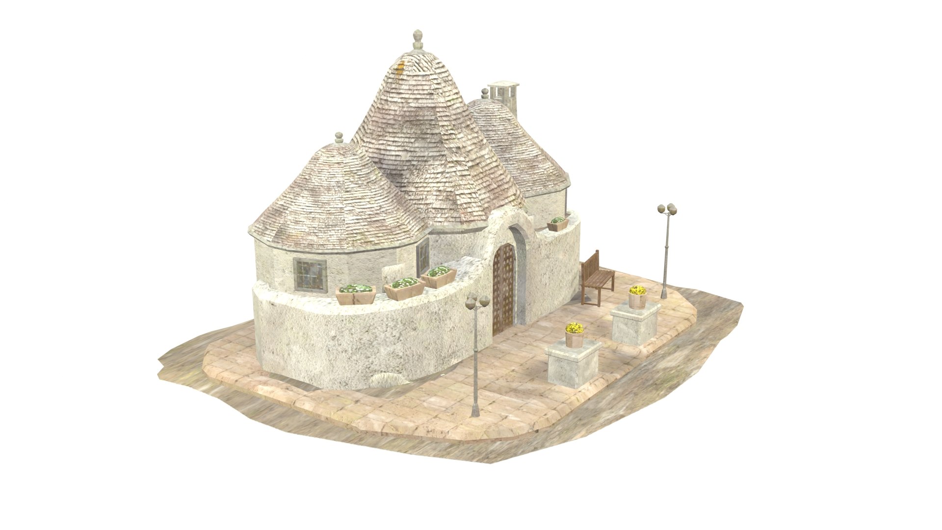 3D - Trulli House South - TurboSquid 1603455