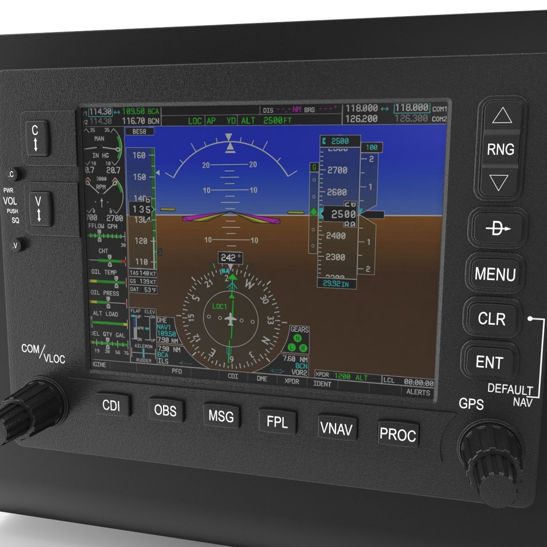 GPS For Flight Simulators PBR 3D Model - TurboSquid 1853739