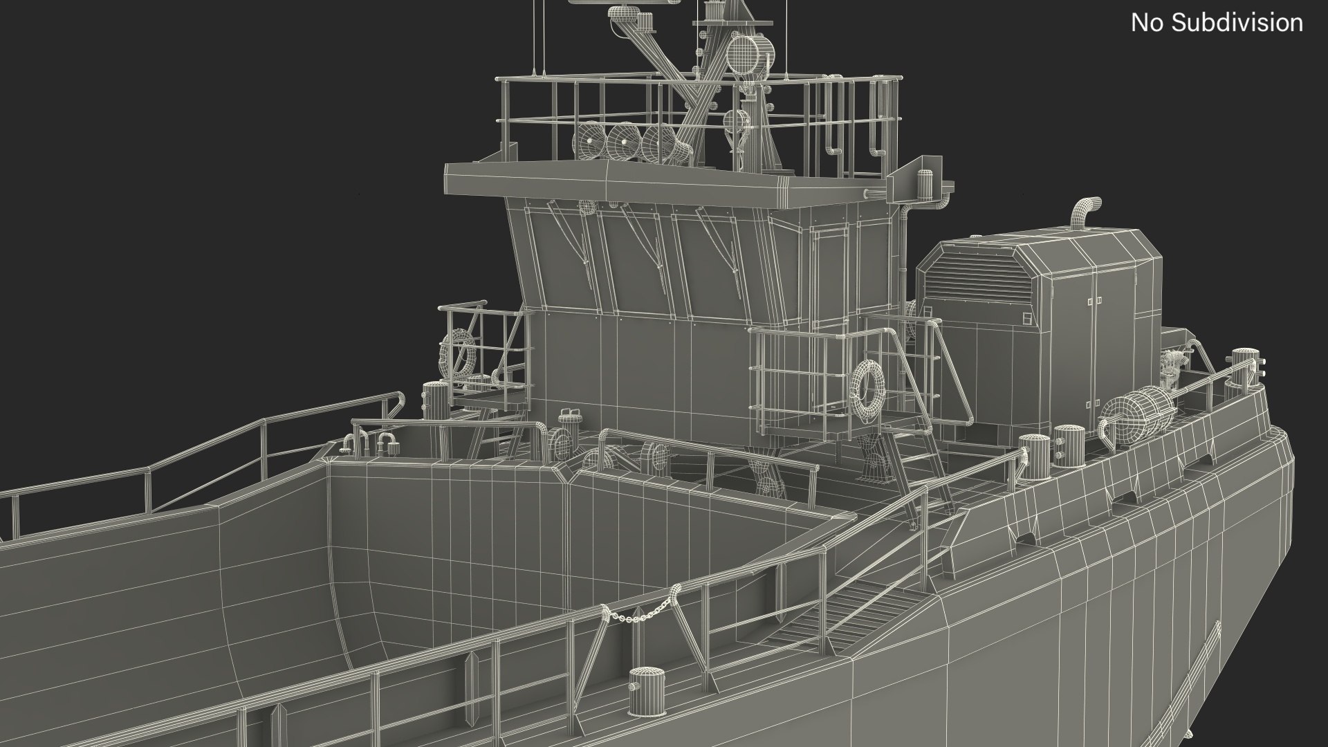Split Hopper Barge Red Rigged For Cinema 4D 3D Model - TurboSquid 2428068