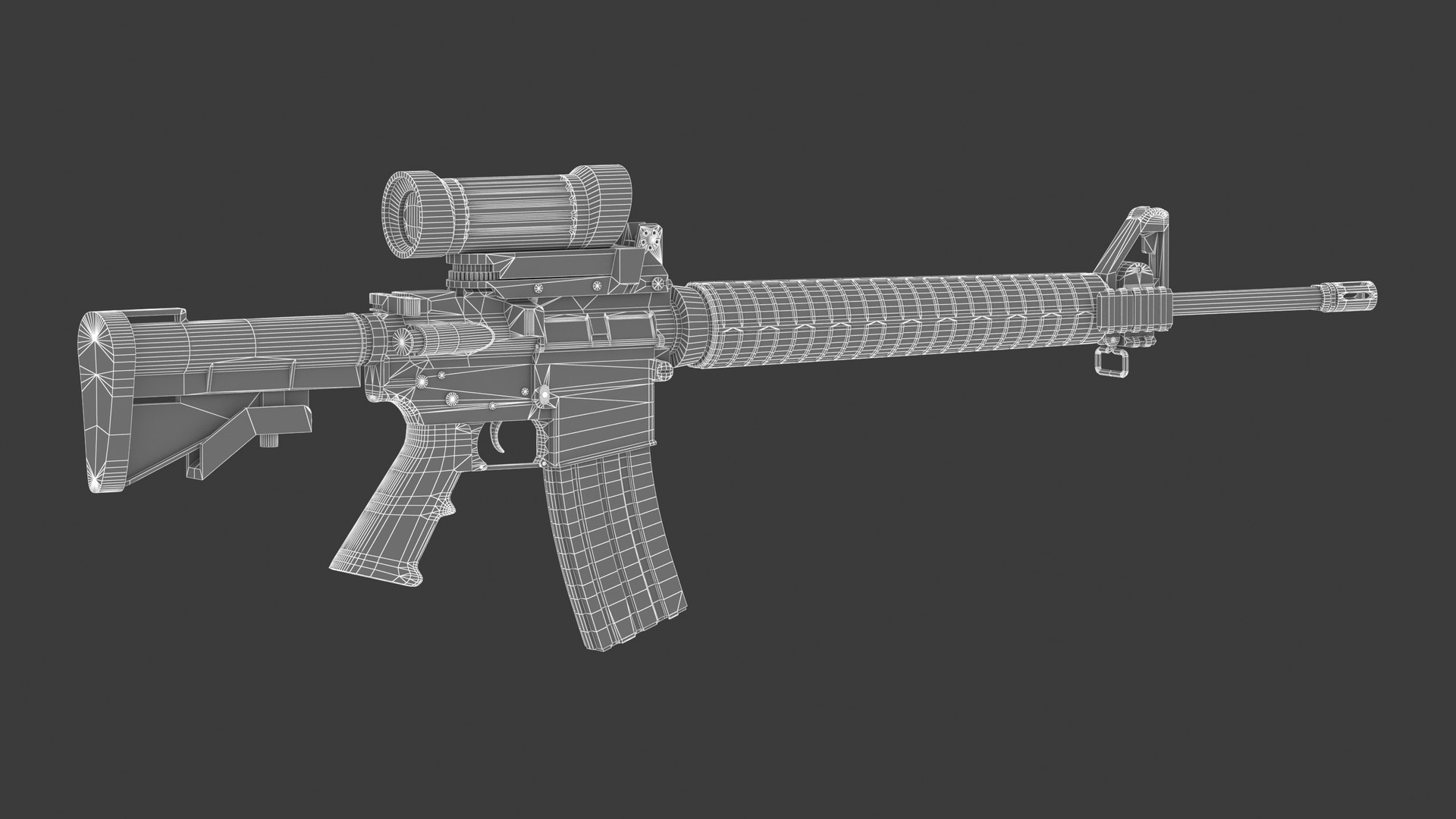 Colt Canada C7A2 Low Poly 3D model - TurboSquid 1796282