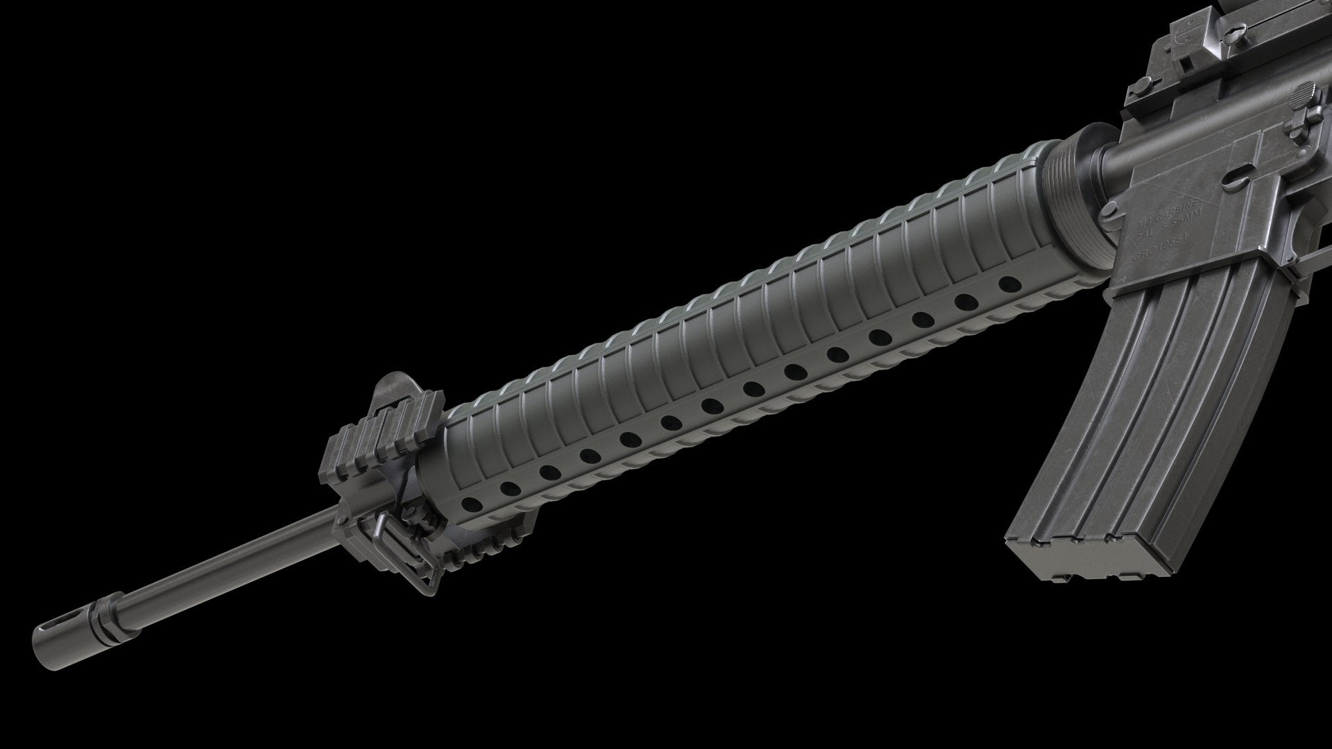 Colt Canada C7A2 Low Poly 3D Model - TurboSquid 1796282