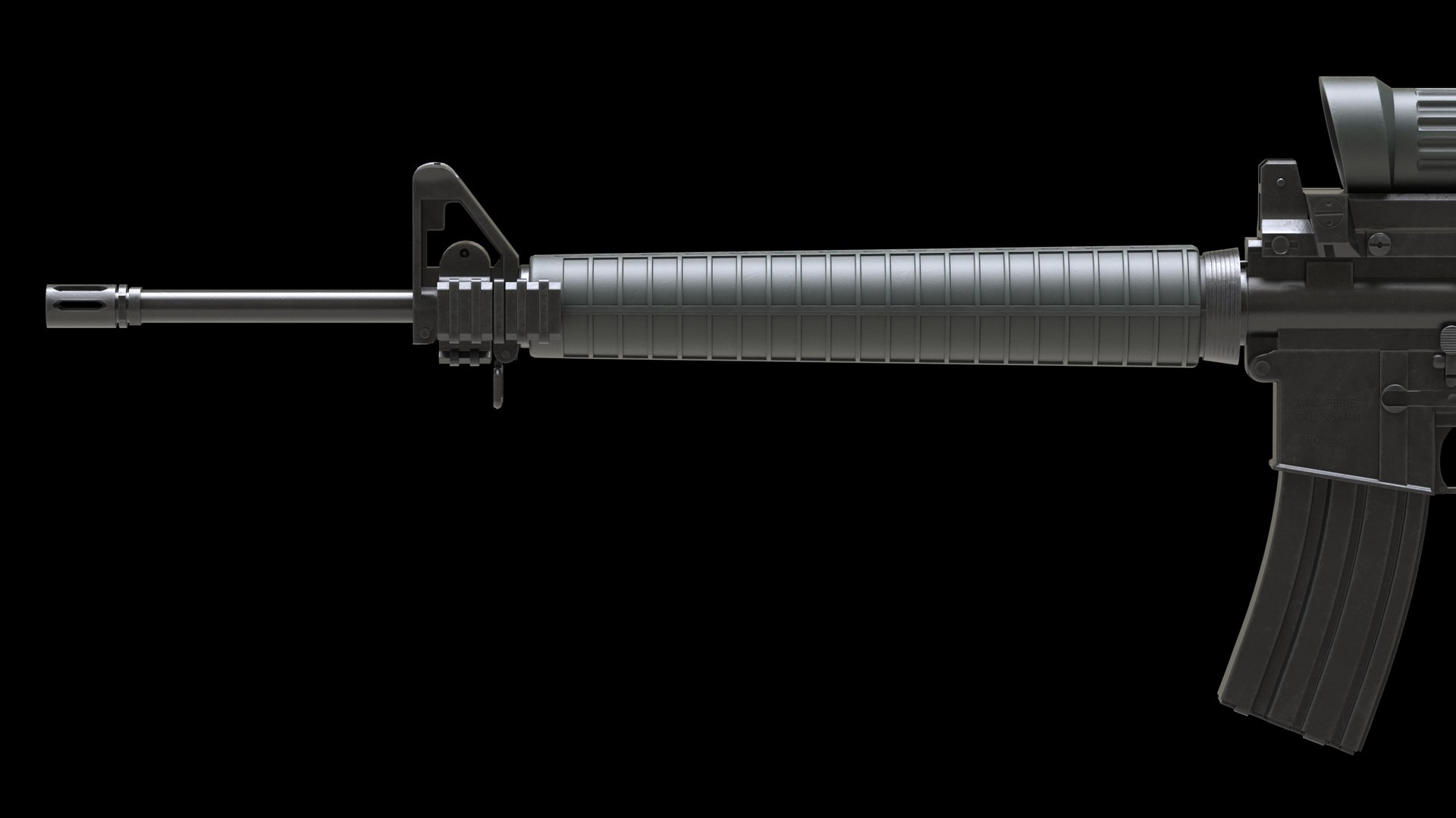 Colt Canada C7A2 Low Poly 3D Model - TurboSquid 1796282