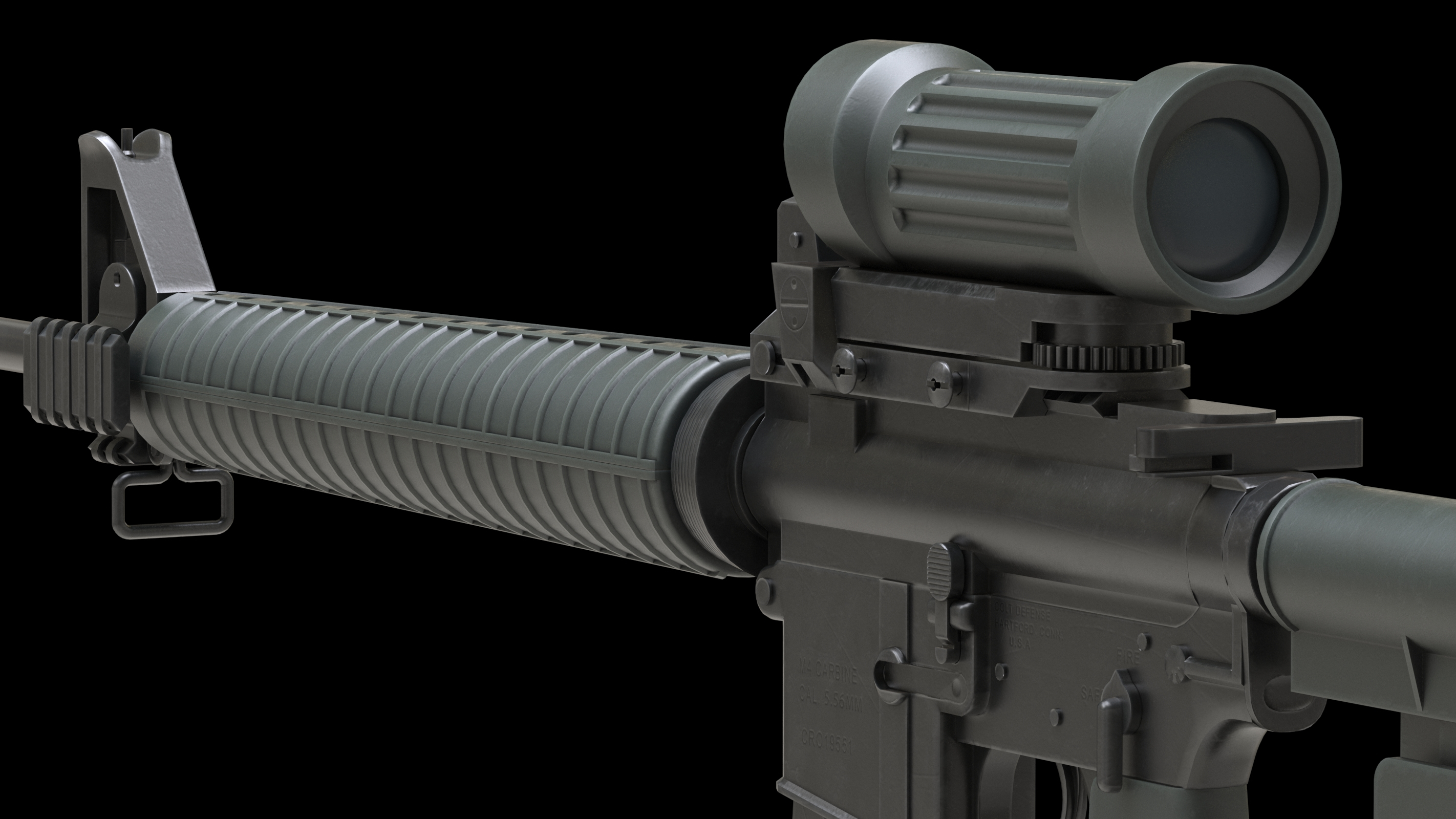 Colt Canada C7A2 Low Poly 3D-Modell - TurboSquid 1796282