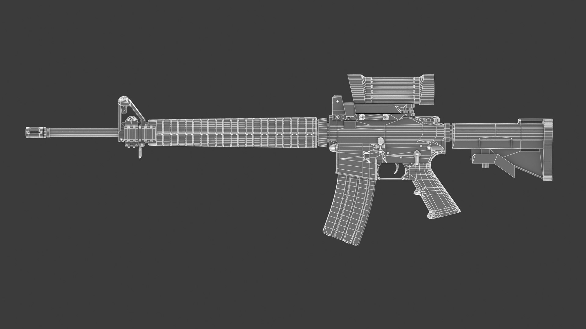 Colt Canada C7A2 Low Poly 3D model - TurboSquid 1796282