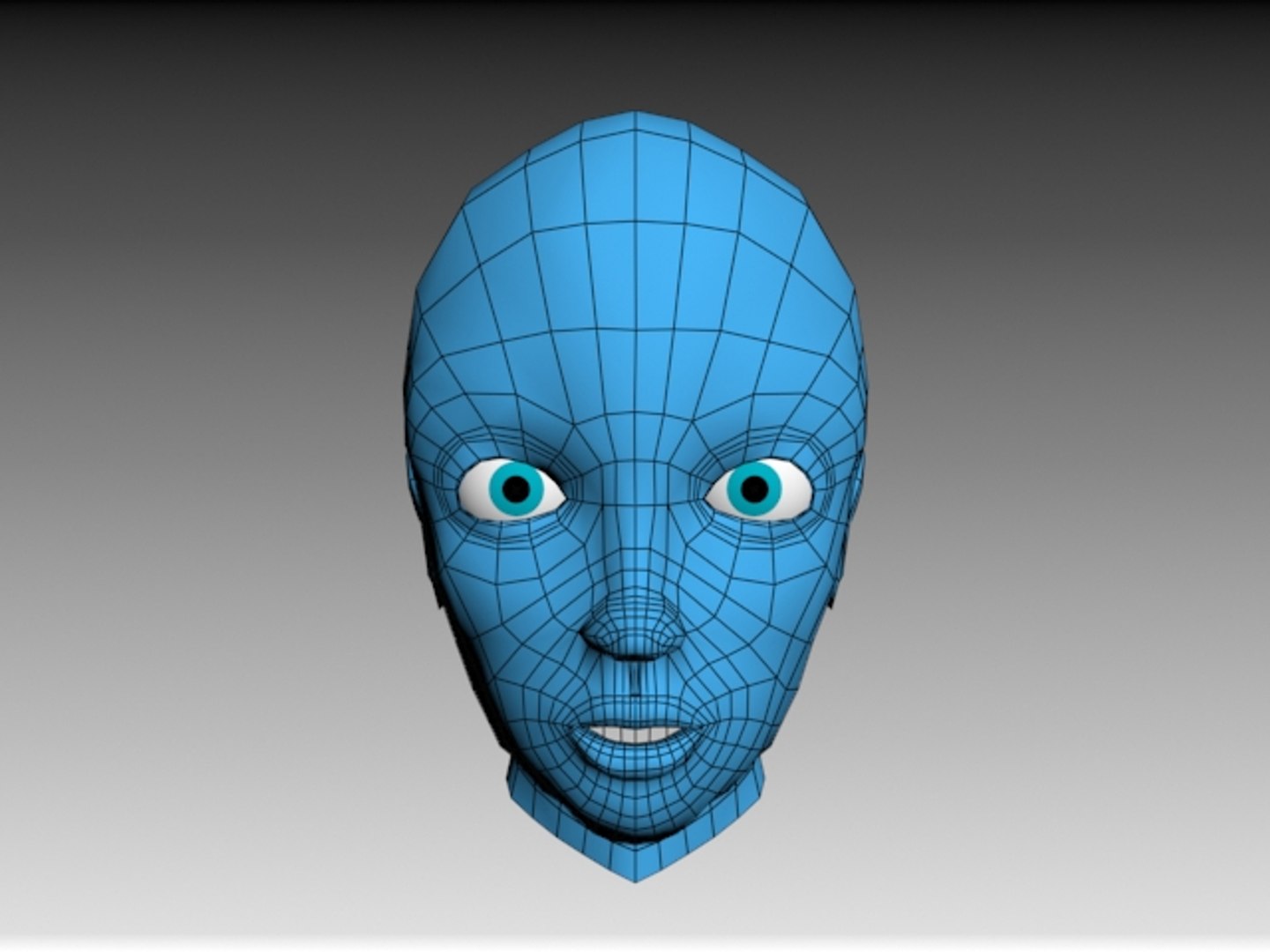 3D Basic Female Head - TurboSquid 1179389