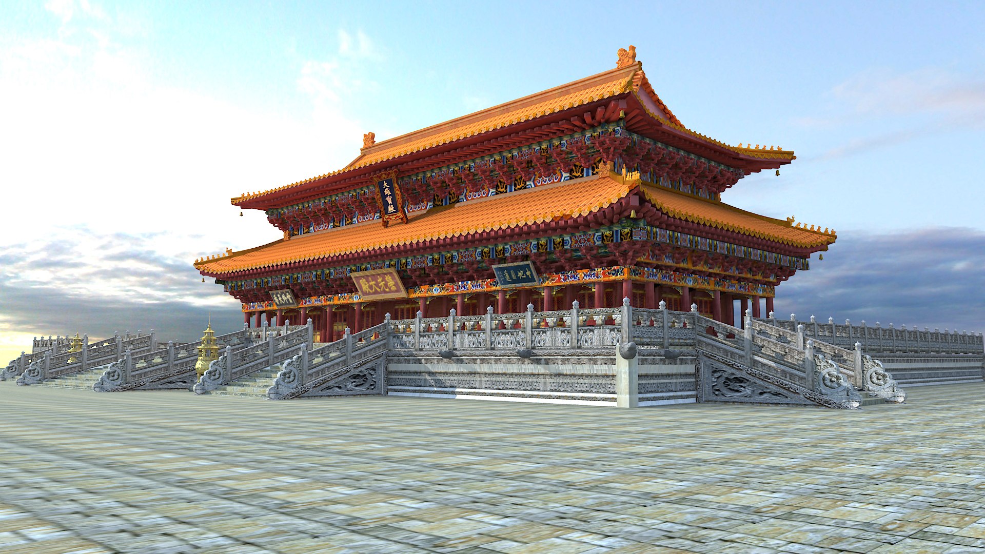 Ancient Chinese Building 3D - TurboSquid 1513929