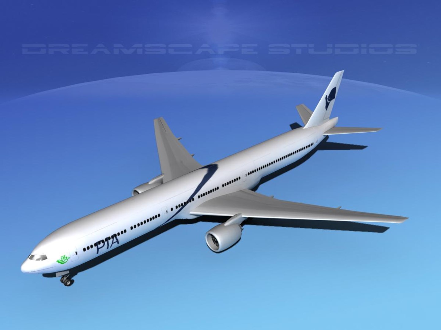 Boeing 777-300 Dxf