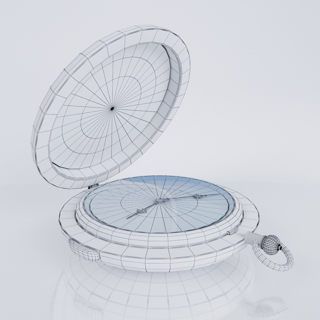 Vintage Pocket Watch 3d Model