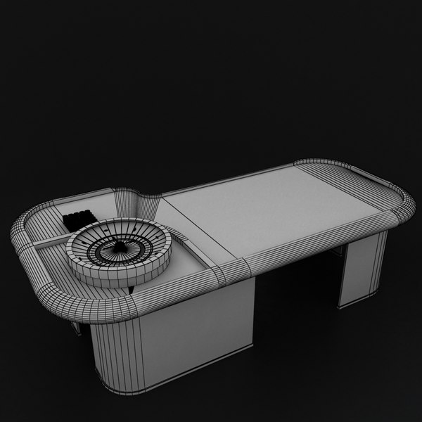 3d model roulette table