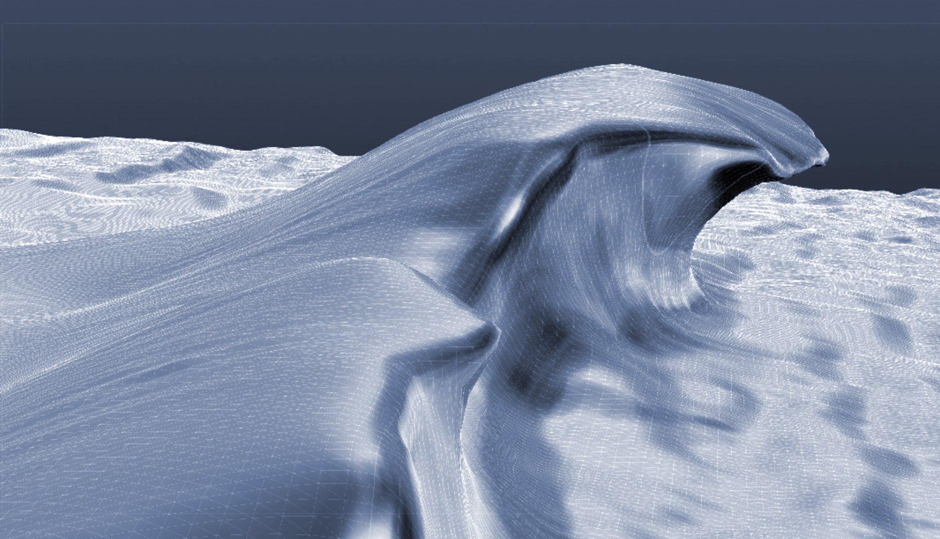 3d Model Crashing Waves Vue