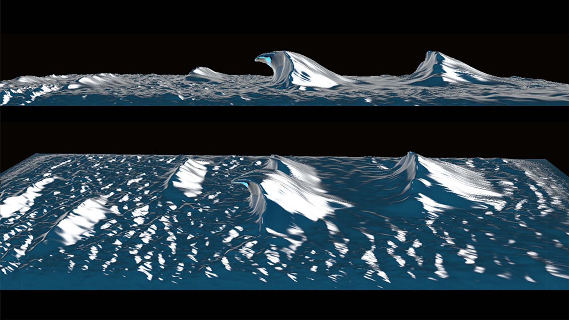3d Model Crashing Waves Vue