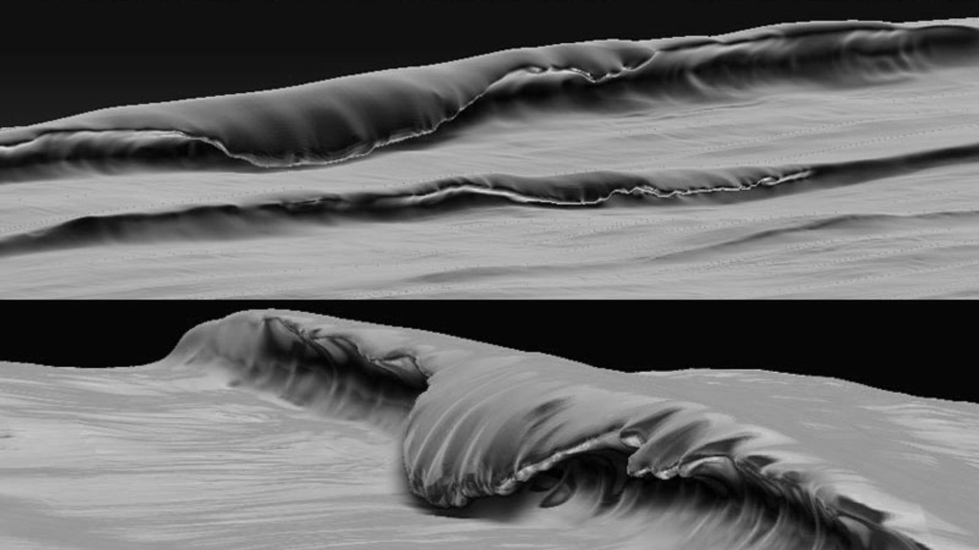 3d Model Crashing Waves Vue