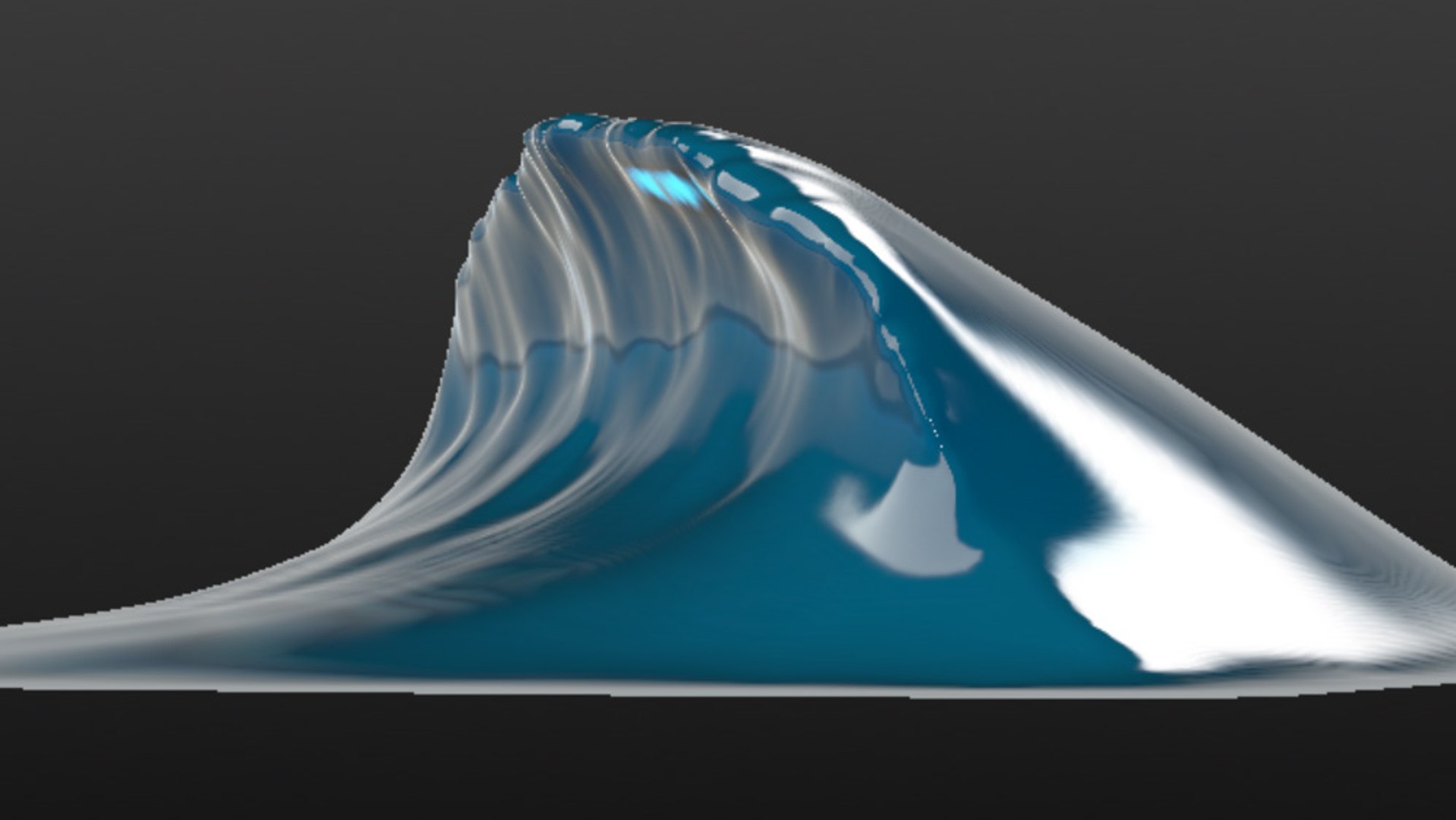 3d Model Crashing Waves Vue
