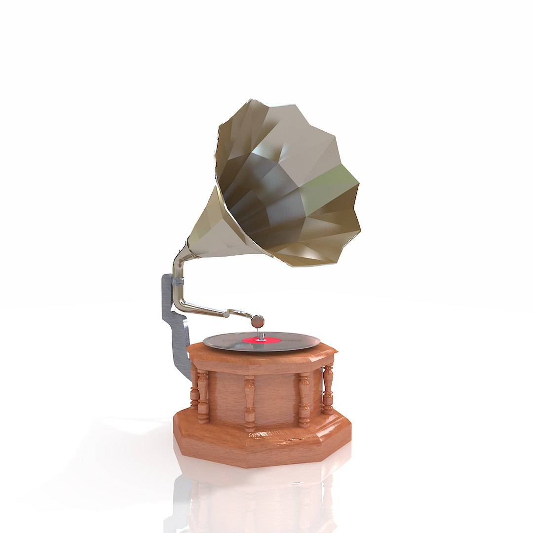 Phonograph 3D model - TurboSquid 1429287