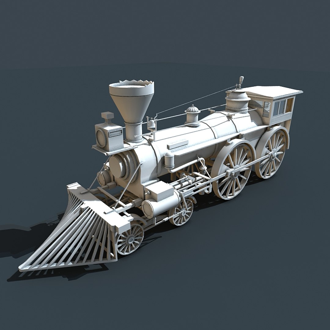 3d model locomotive engines