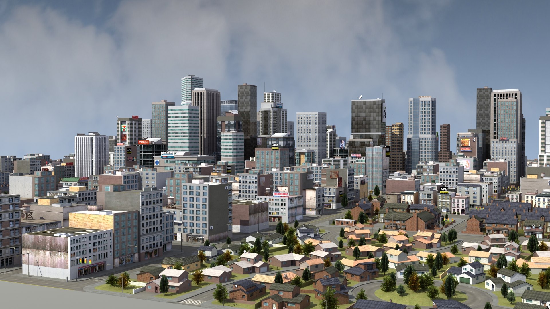 3D Game CityMetropolis Model - TurboSquid 1745350