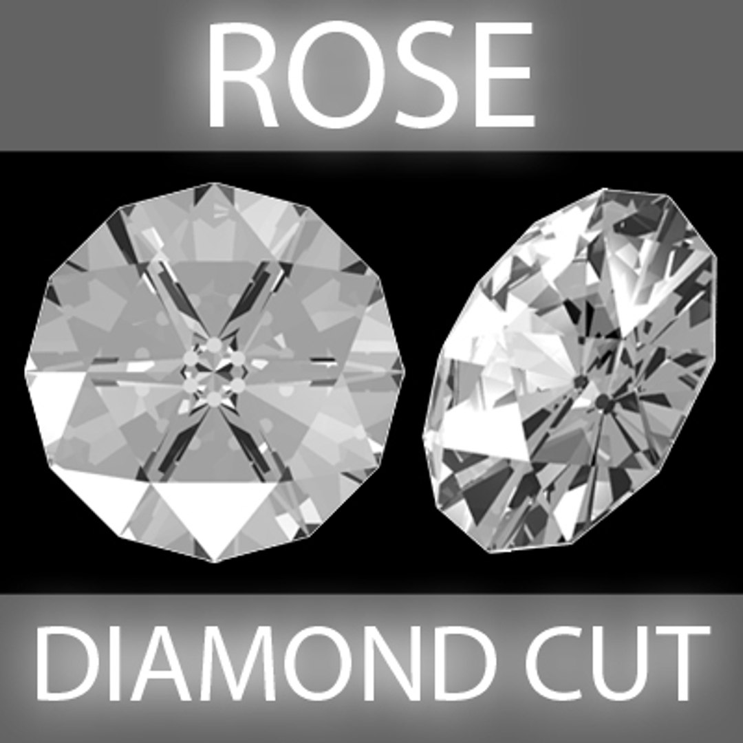 Rose Diamond Cut 3d Model