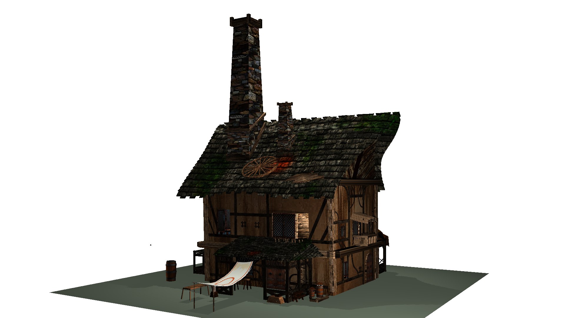 3D Model Horrible House In Village - TurboSquid 1729826