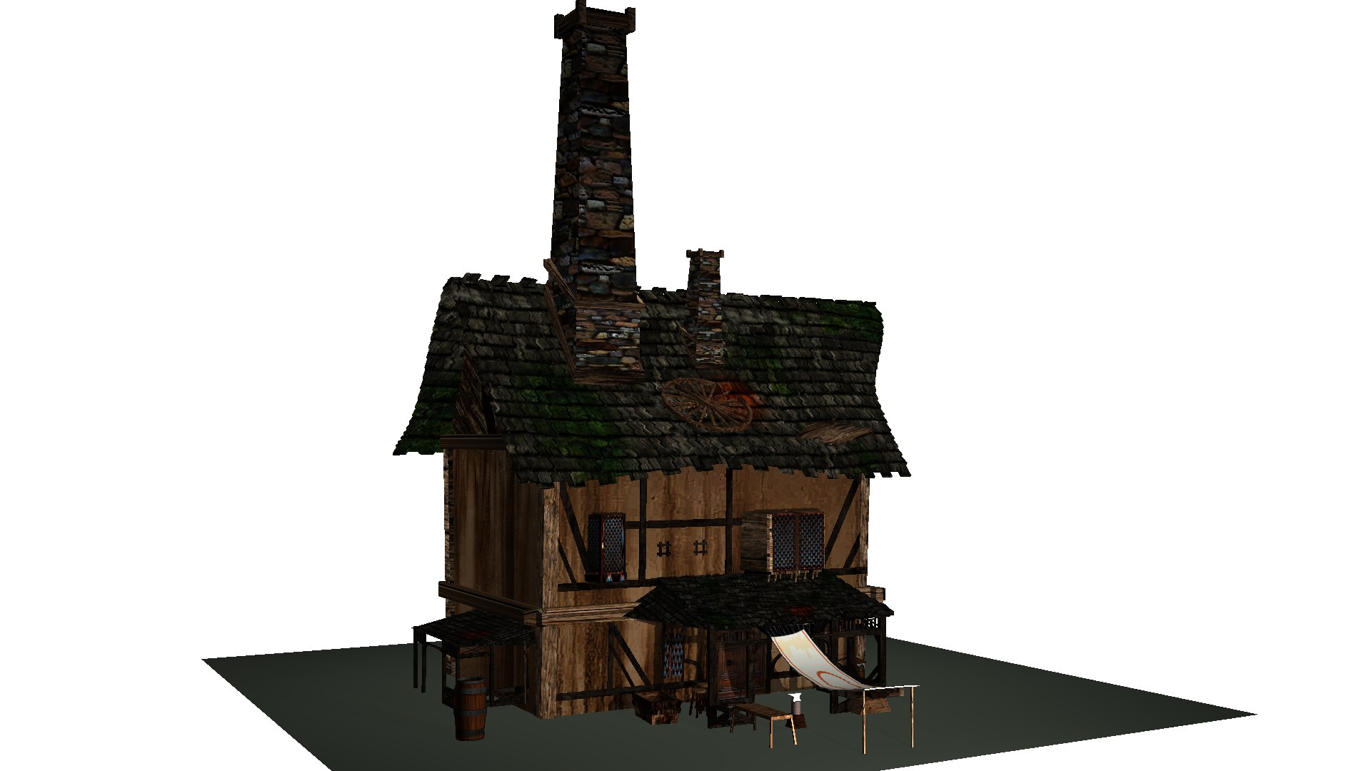 3D Model Horrible House In Village - TurboSquid 1729826