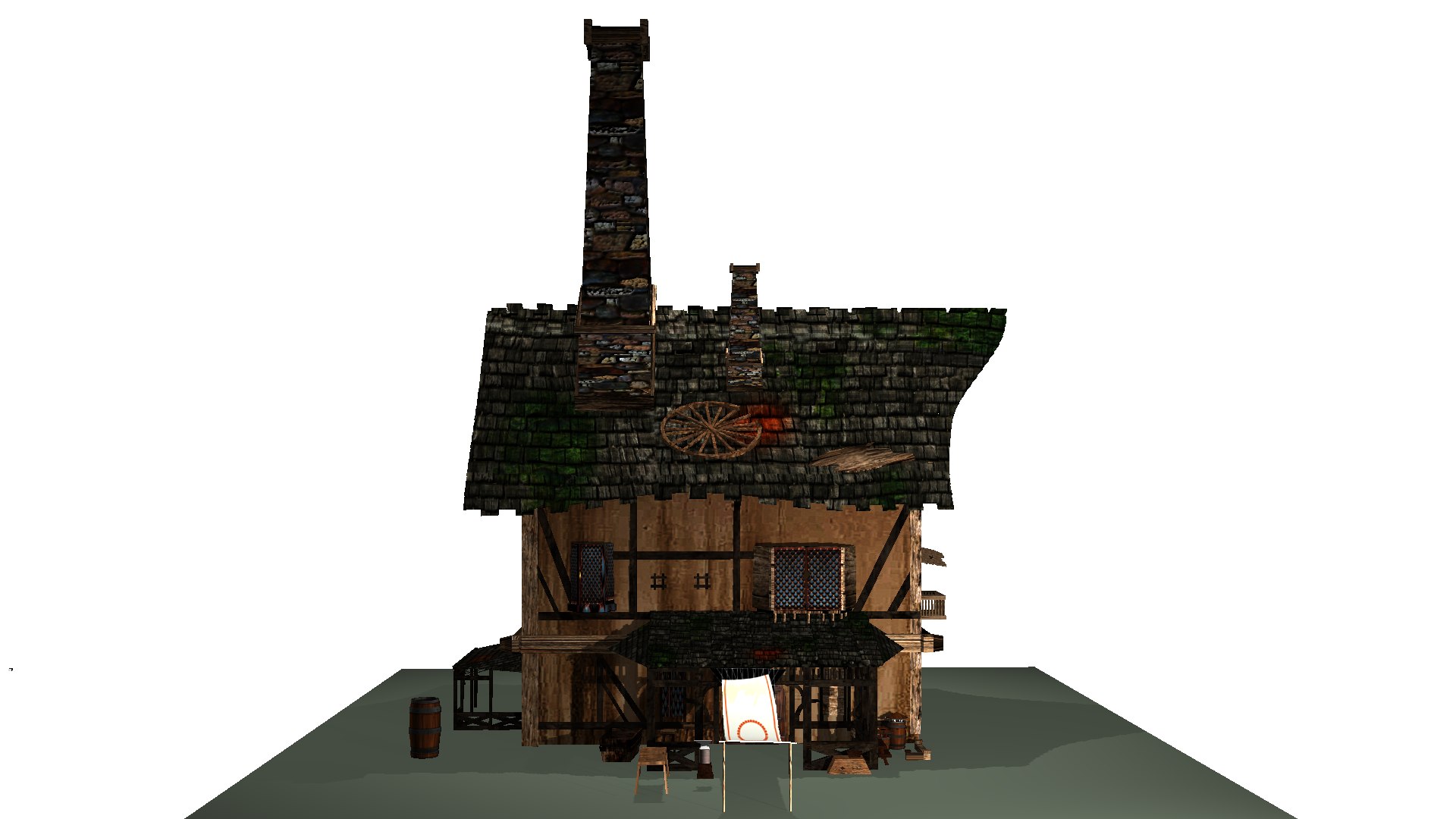 3D Model Horrible House In Village - TurboSquid 1729826