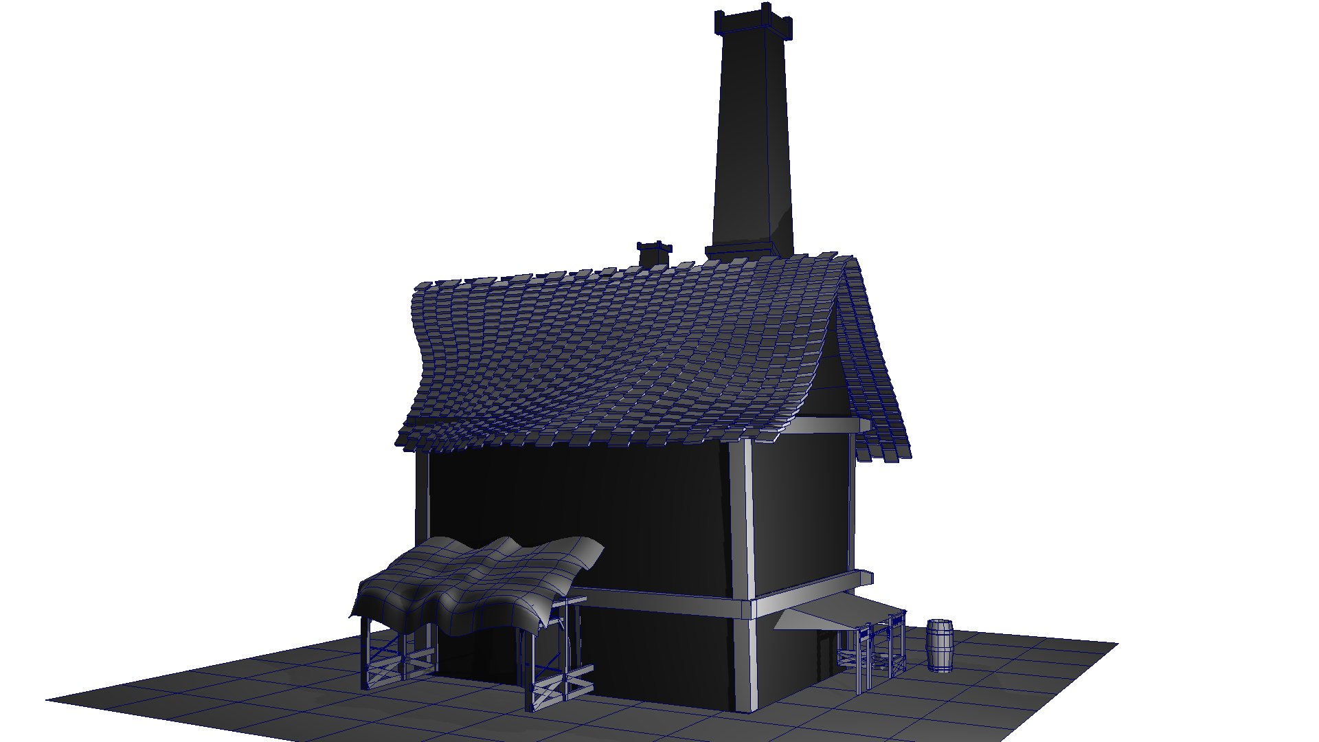 3D Model Horrible House In Village - TurboSquid 1729826