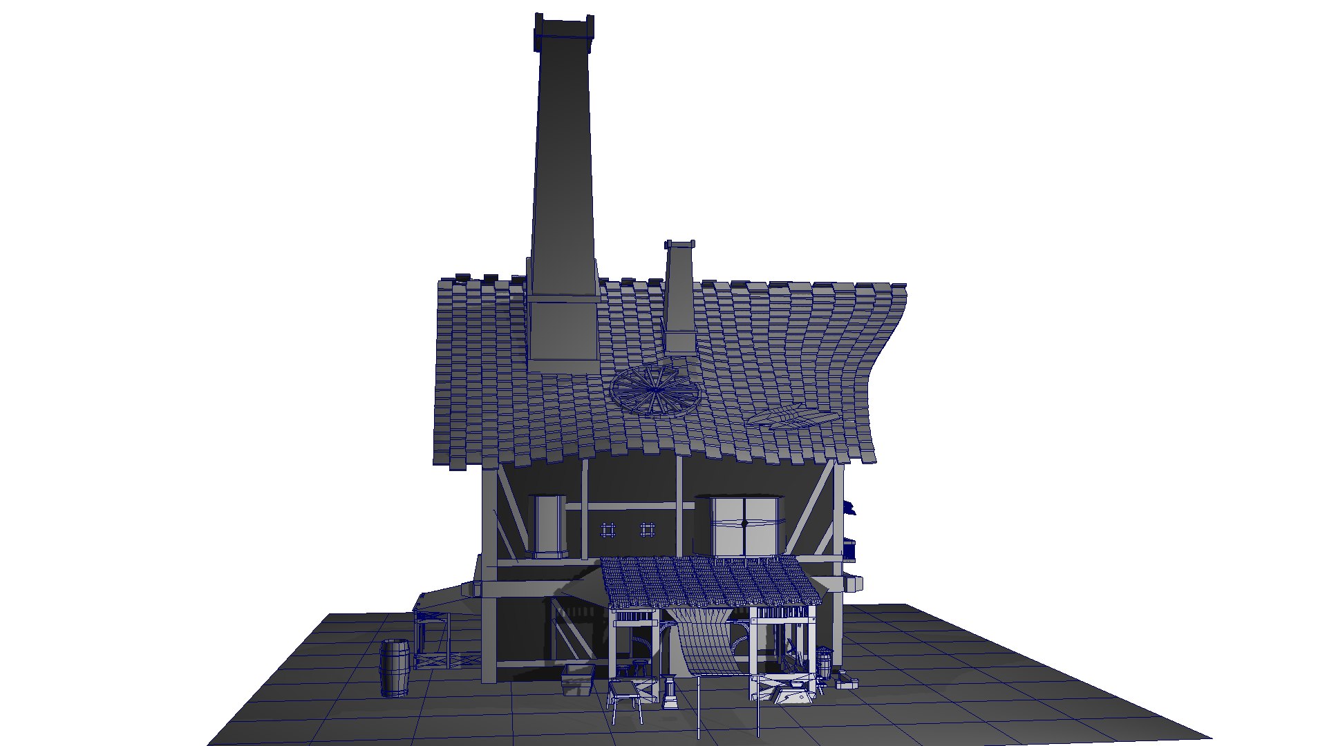 3D Model Horrible House In Village - TurboSquid 1729826