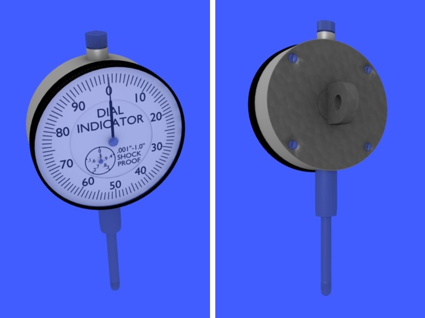 3d dial indicator model