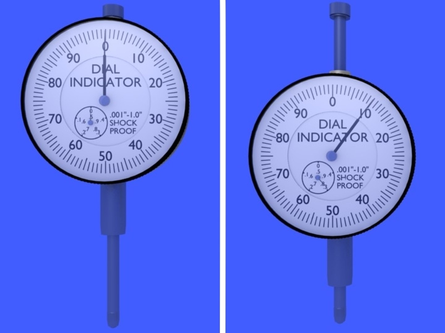 3d dial indicator model