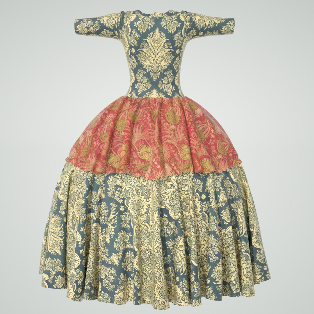 Rococo Dress Obj