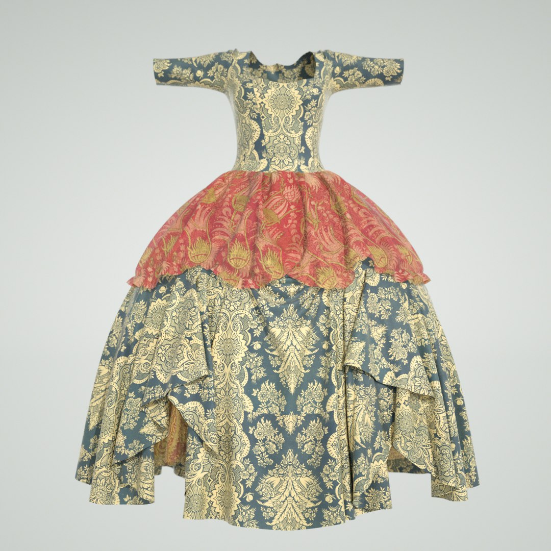 Rococo Dress Obj