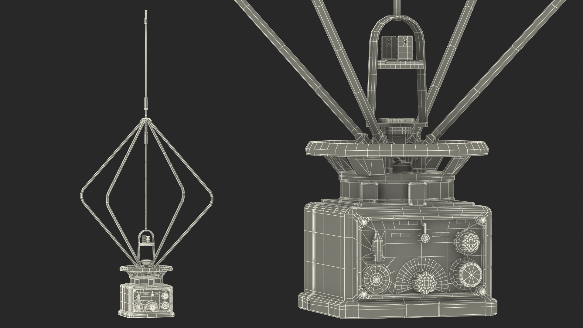 Radio Direction Finder Antenna 3D Model - TurboSquid 1673051