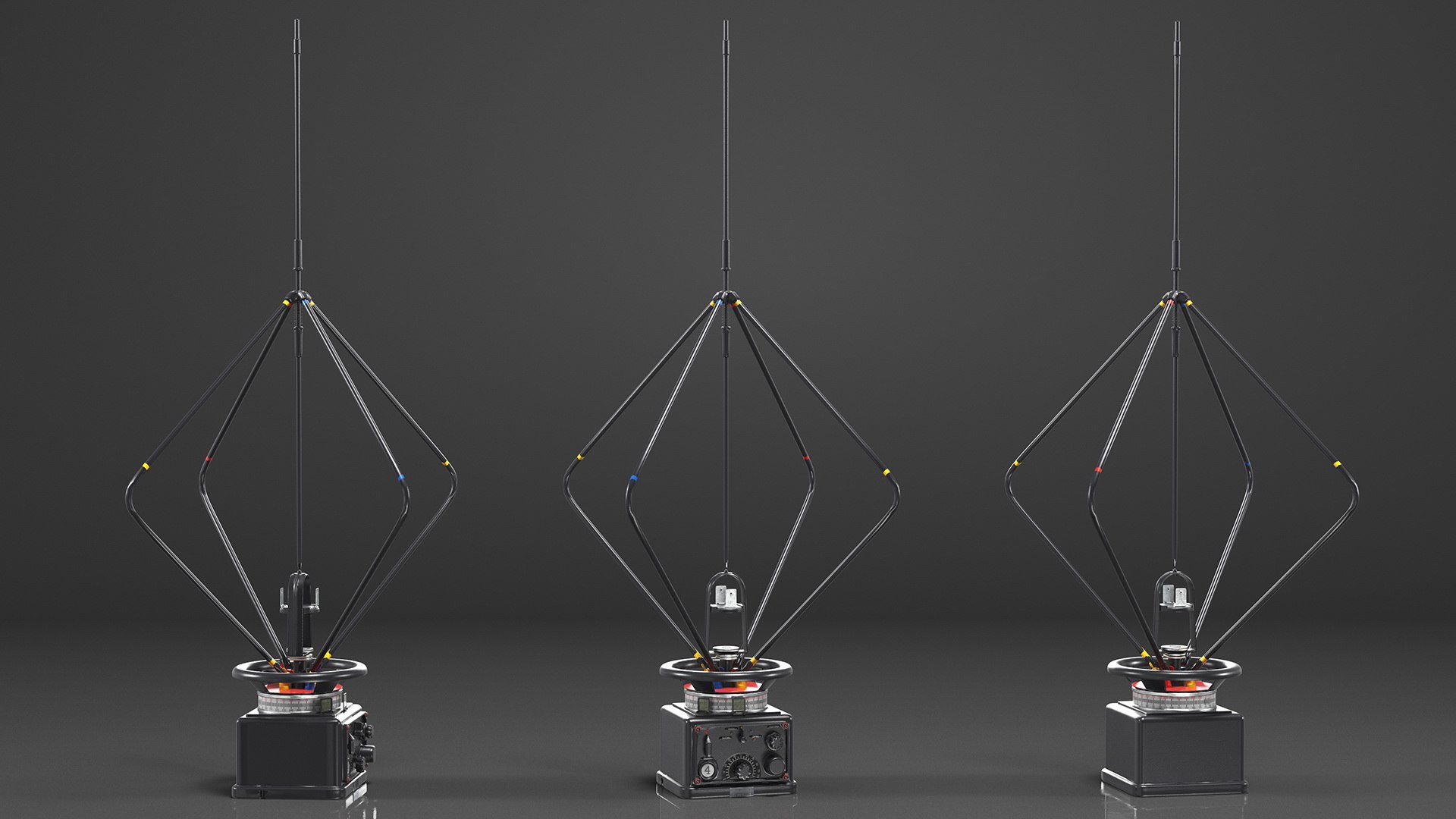Radio Direction Finder Antenna 3D Model - TurboSquid 1673051