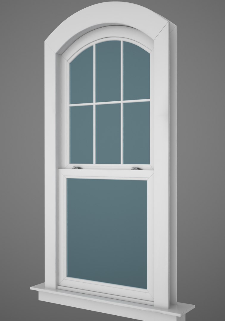 Double Hung Windows Wood 3d 3ds