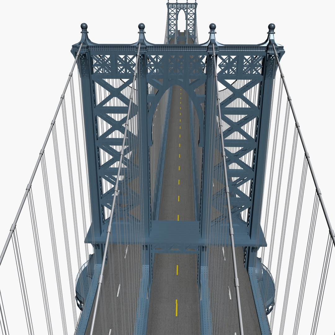 Manhattan Bridge Nyc Obj
