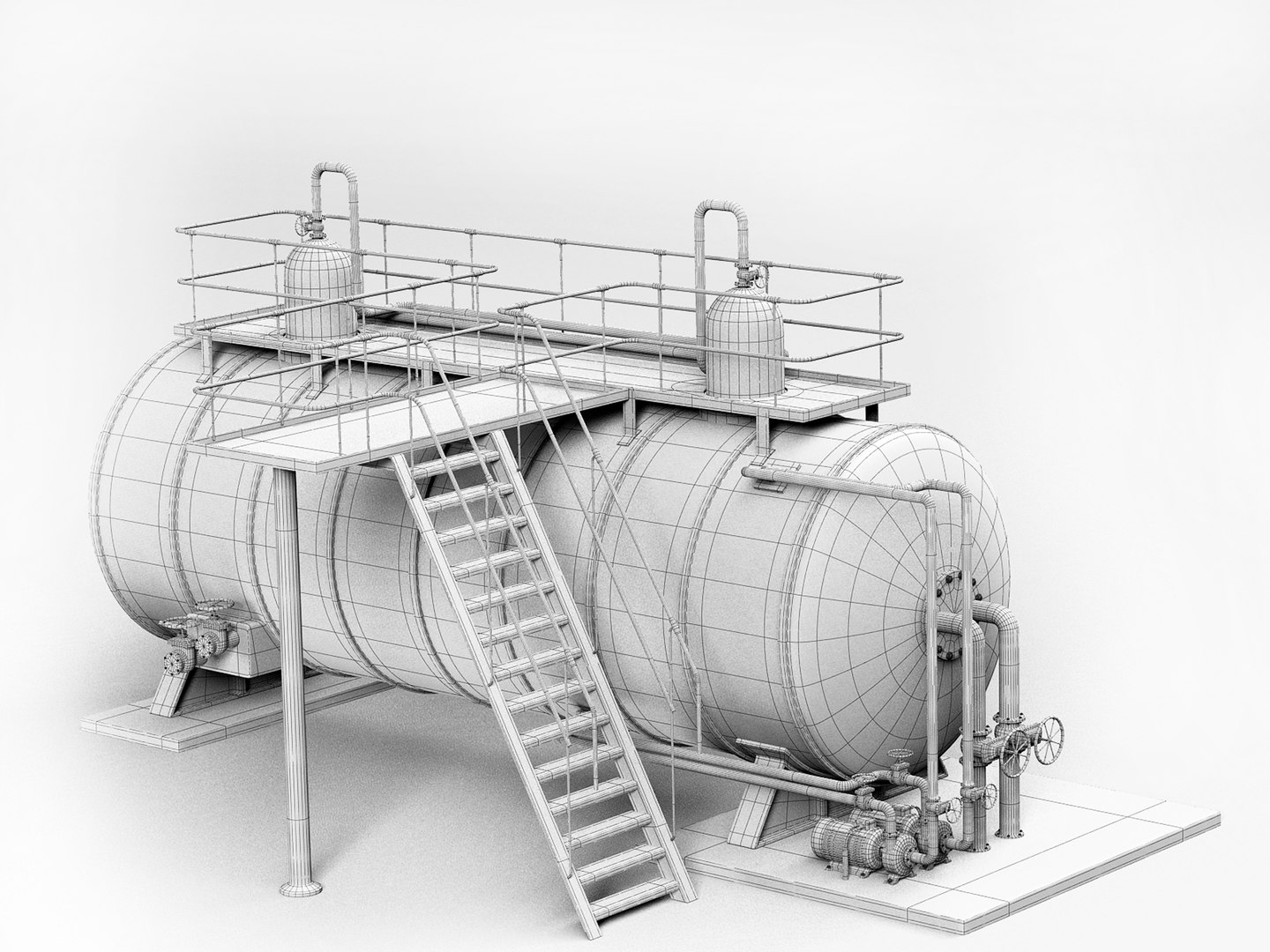 3D Industrial Tanks - TurboSquid 2258328